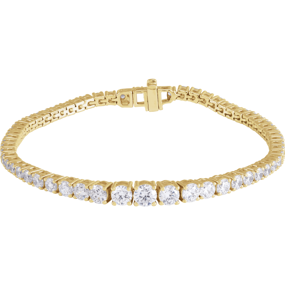 Graduating Diamond Line Bracelet 7" - Lab Grown – Michael E. Minden ...