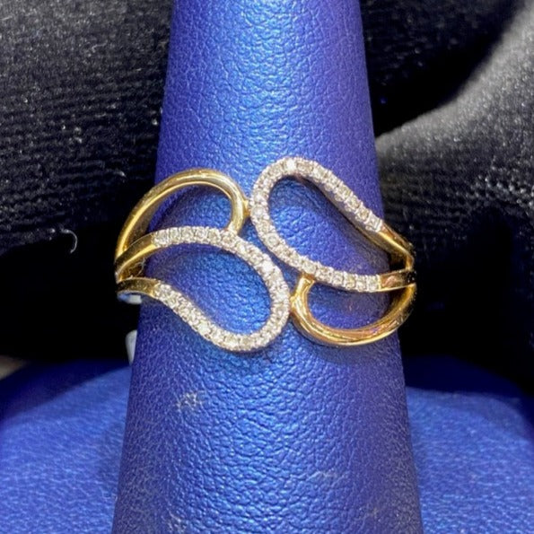 Pave Open Pear Shapes Ring – Michael E. Minden Diamond Jewelers - The ...